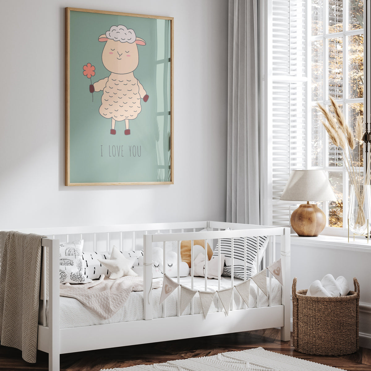 Fleecy Sheep - Kids Poster – The Poster Square