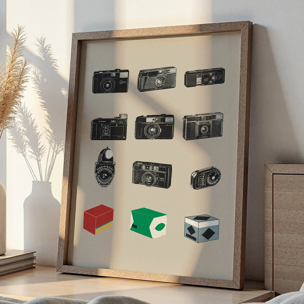 Classic Film Camera Print | Minimalist Camera Illustration – The Poster ...