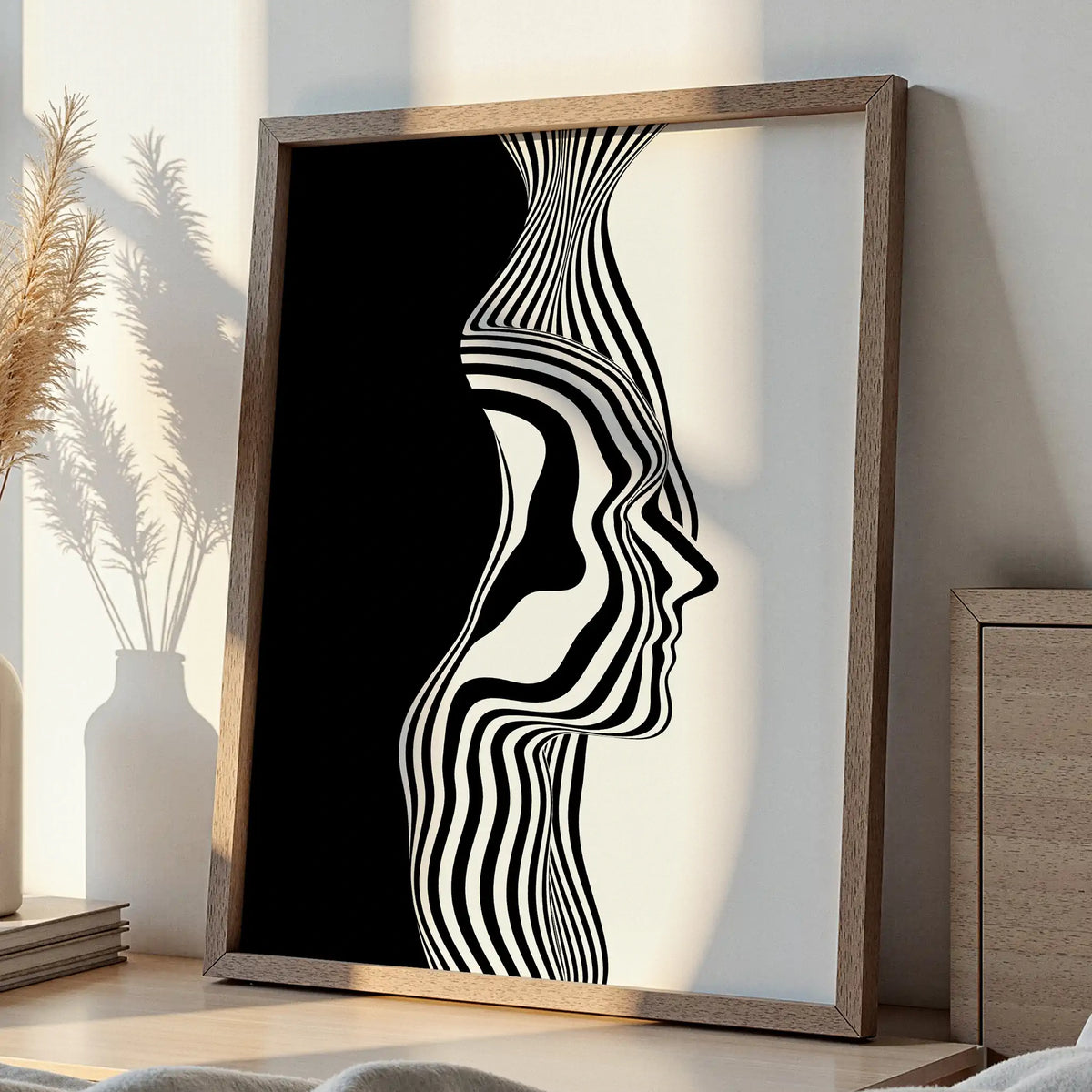 Warped Perception Poster – Surreal Optical Illusion Art – The Poster Square