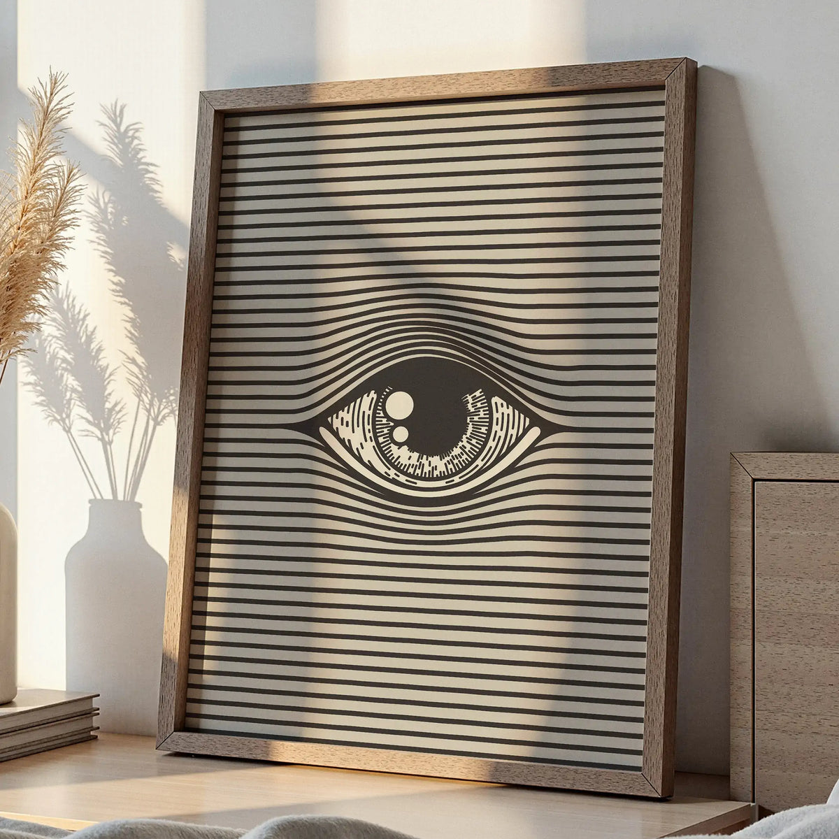 The Watcher Poster – Mesmerizing Optical Illusion Art – The Poster Square